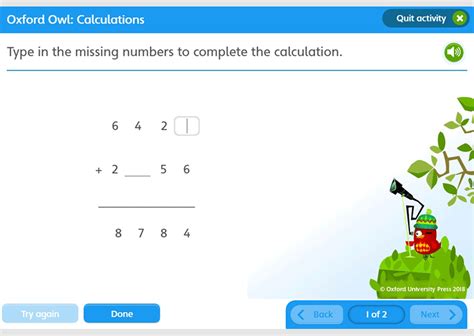 Addition And Subtraction Calculations Oxford Owl For Home