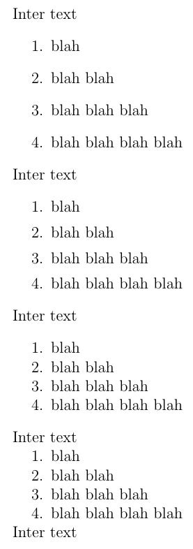 How To Limit The Vertical Spacing In Itemize Enumerate Command Tex