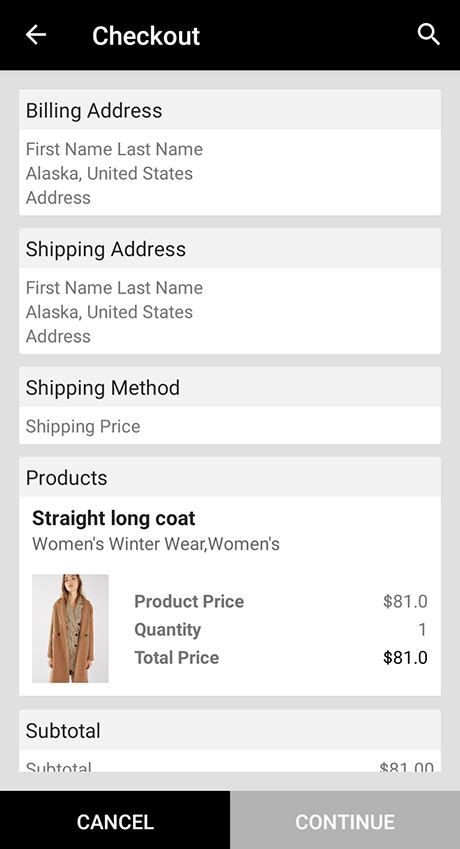 Android Ecommerce Universal Android Ecommerce Store Full Mobile App With Laravel CMS By