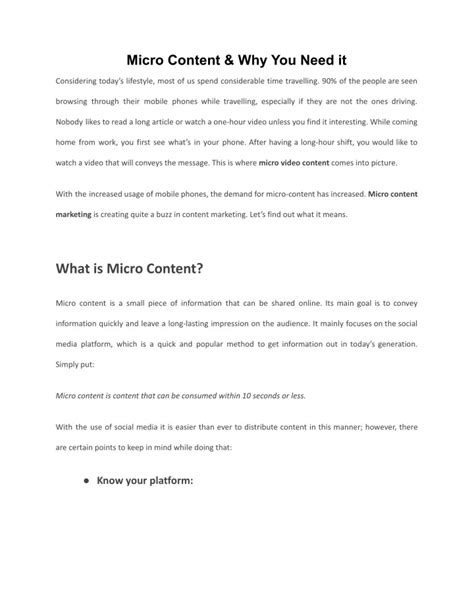 ppt micro content and why you need it powerpoint presentation free