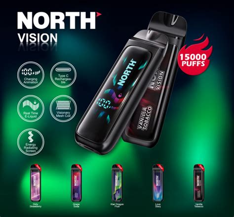 North Vision 15k Disposable Vanilla Tobacco North Disposable Top