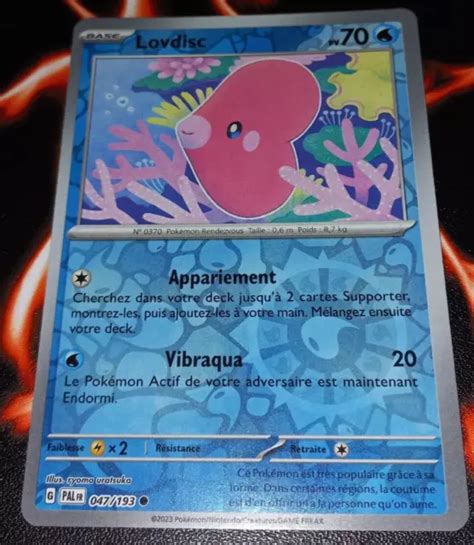 CARTE POKEMON LOVDISC 047 193 REVERSE EV2 Ecarlate Et Violet PAL FR