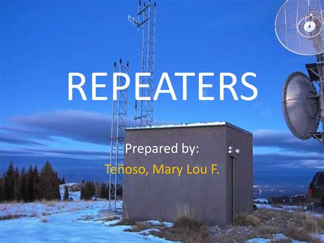 Wireless Repeaters PPT