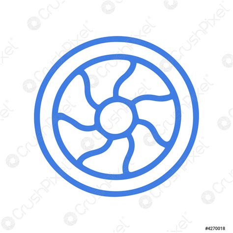 Ventilation Grill Line Vector Doodle Simple Icon Stock Vector 4270018