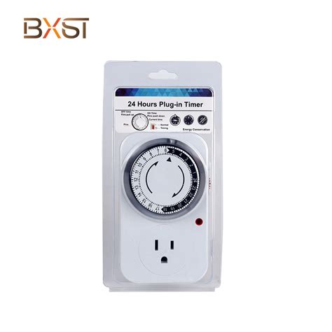 Bxst Portable 220v Electronic Programmable Grounded Plug 24 Hour Programmable Plug In Light