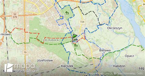 Powsin Park Kultury mapa szlaków turystycznych mapa turystyczna pl