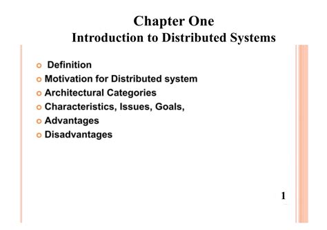 Introduction To Distributed Systems 1pdf