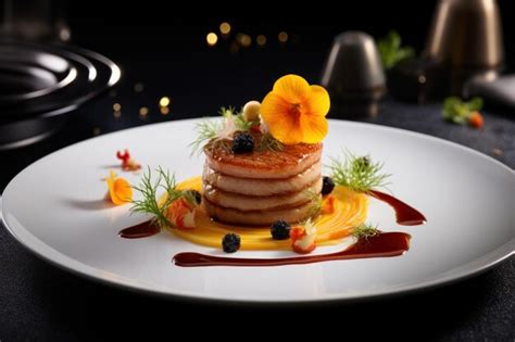 Premium Ai Image A Plate Of Dessert