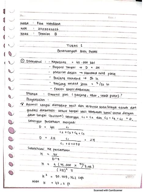 Tugas Perancangan Alat Proses Pdf