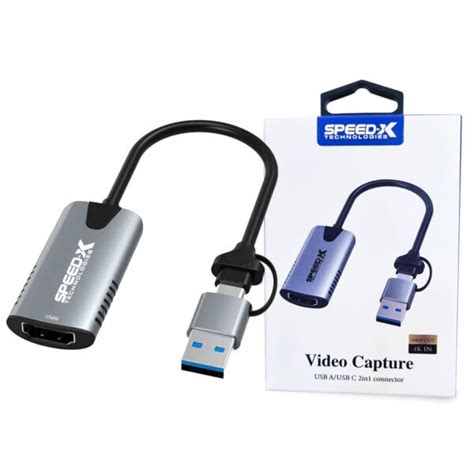 Speed X Video Capture Usb A Usb C In To Hdmi Connector