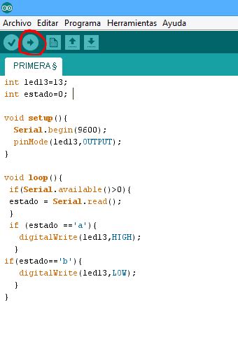 PROGRAMACIÓN EN ARDUINO CON BLUETOOTH HC 06 ENCENDER Y APAGAR UN LED