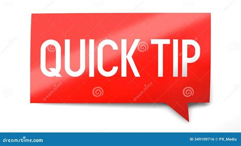 Quick Tip Bubble Black With Bulb Lamp And Quick Tip Caption Inside