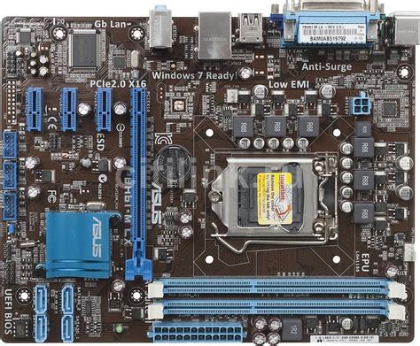 Характеристики Материнская плата ASUS P8H61-M LX, LGA 1155, Intel H61 ...