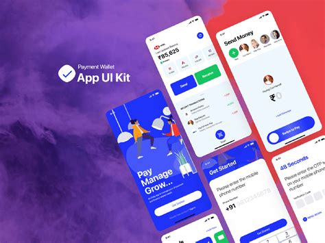 Payment Wallet Mobile App UI Kit UIBundle