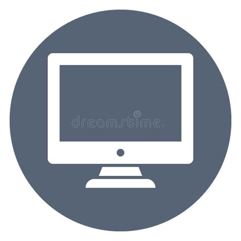 Computer Isolated Vector Icon Fully Editable Stock Vector