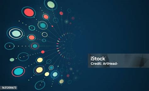 Data Sorting Process Big Data Stream Futuristic Infographics File