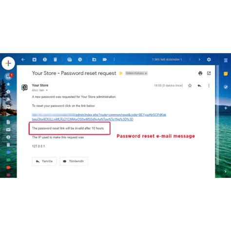 Opencart Password Reset Expired