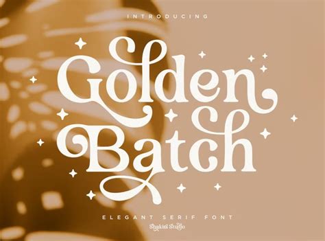Golden Batch Elegant Serif Font By Richarde Leei On Dribbble