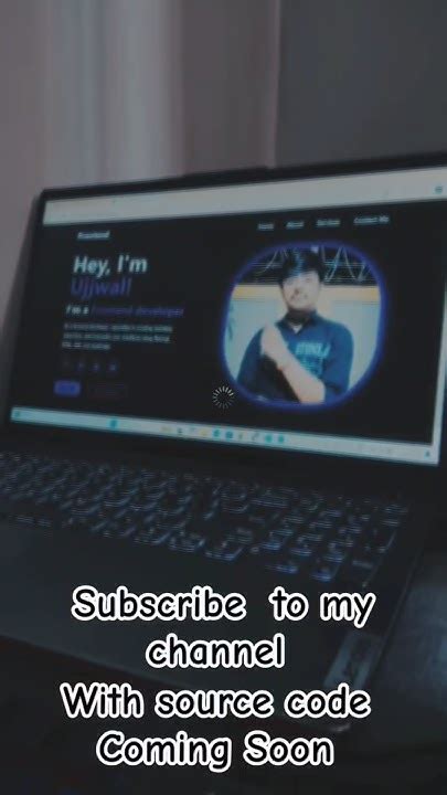 Portfolio Using Html Css And Javascript Responsive Website Coding With Ujjwal 🧑‍💻 Youtube