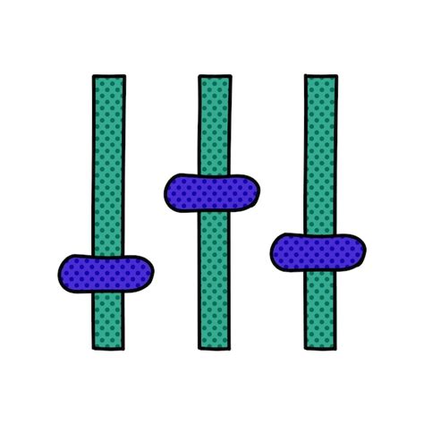 Premium Vector Setting Halftone Hand Drawn Color Vector Illustration