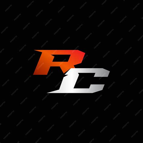 Premium Vector Typography Logo Design Initial Rc Modern Style