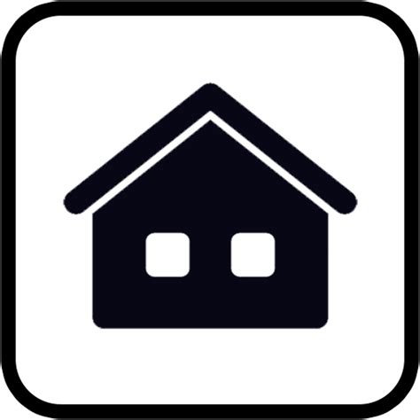 Simple Home Symbol Vector Square Shape Clipart Png Home Symbol Home
