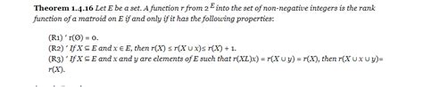 Solved Theorem 1 4 16 Let E Be A Set A Function R From 2 E Chegg Com