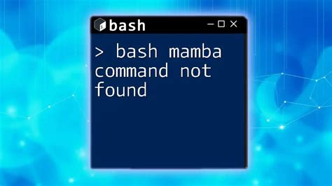 Bash Conda Command Not Found Quick Fixes And Tips