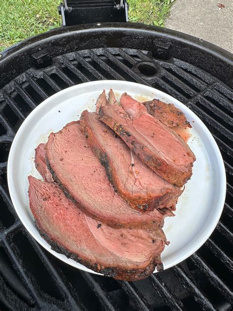 Smoked Venison Sirloin Tip Roast On A Kamado Grill Char Griller