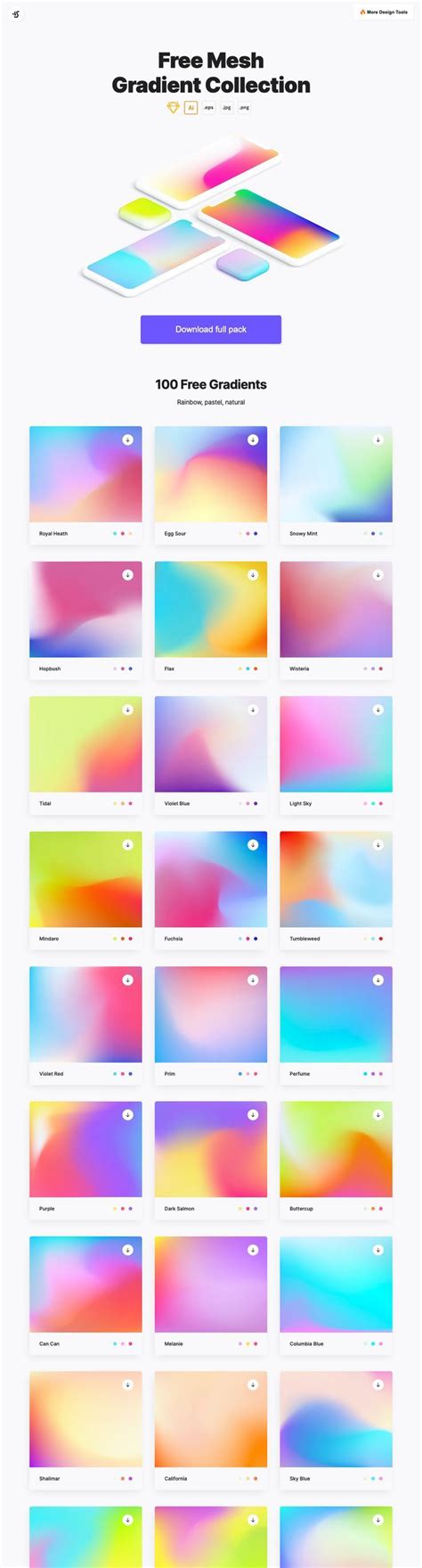 free mesh gradient collection in 2024
