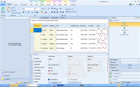 Setting Theme For C Controls Not Working Winforms Edition Componentone Studio Mescius Forums