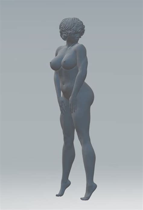 Highly Detailed Model Figure Of A Women Naked Standing Mm Etsy