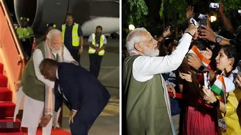 World पापुआ न्यू गिनी में पीएम मोदी का जोरदार स्वागत पीएम जेम्स मरापे
