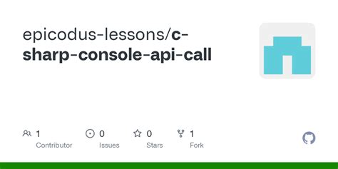 Github Epicodus Lessonsc Sharp Console Api Call