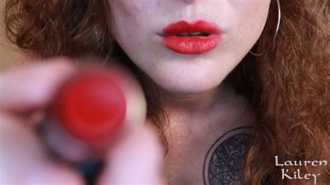 Lauren Kiley Sensual Red Lipstick Fetish Pov Manyvids