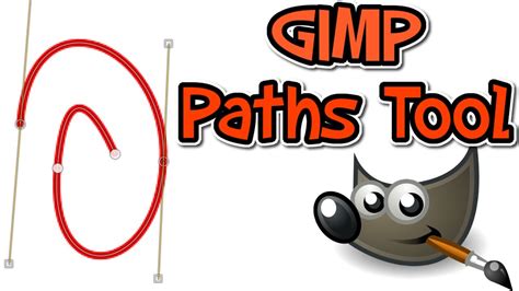 Gimp Tutorial How To Use Paths Tool Youtube