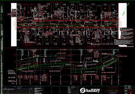 Hyland Drive Road Infrastructure Plan In Dwg 9 46 Mb Cad Library