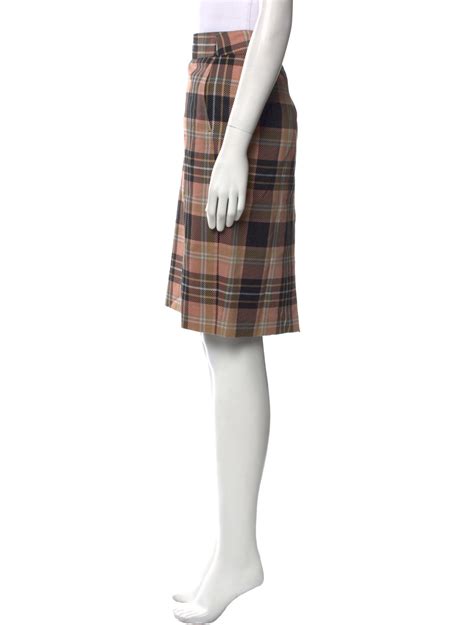Burberry London Plaid Print Mini Skirt Blue Skirts Clothing Wburl The Realreal