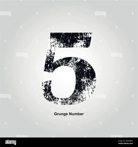 Grunge Numbers Vector Illustration Stock Vector Image Art Alamy