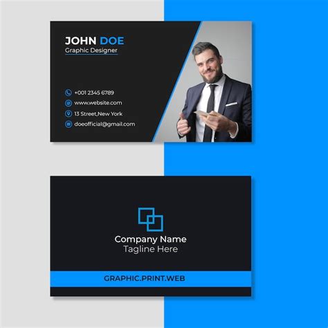Premium Vector Simple Business Card Layout