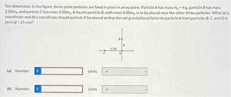 solved two dimensions in the figure three point particles