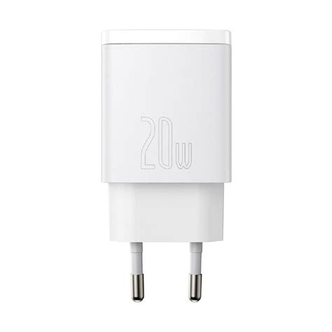شارژر دیواری دو پورت 20W بیسوس مدل CCXJ-B02