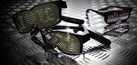 these smart shades are lit the chemion bluetooth led glasses are