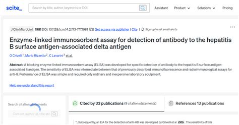 Enzyme Linked Immunosorbent Assay For Detection Of Antibody To The Hepatitis B Surface Antigen