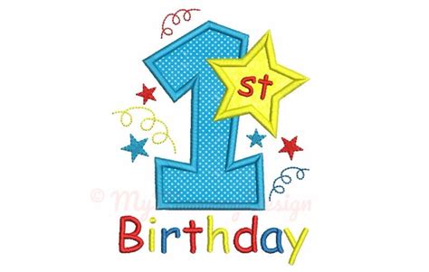 Birthday Embroidery Design Embroidery Design Machine Embroidery
