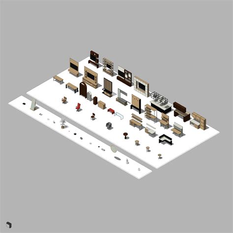 3d Model Revit Parametric Decoration Setups Toffu Co