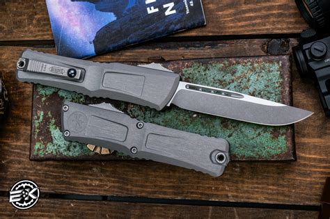 Microtech Combat Troodon Gen Iii Otf Automatic Knife Natural Clear Gray