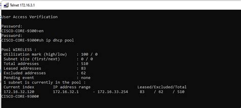 Dhcp Pool Cisco Community