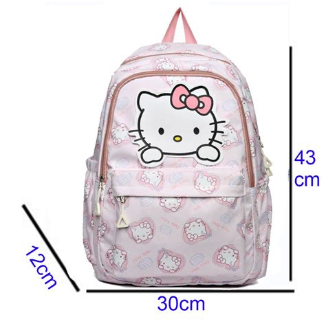 กระเป๋าสะพายหลัง กระเป๋าเป้สะพายหลัง กระเป๋าเด็กนักเรีนย ลาย Sanrio คุโ