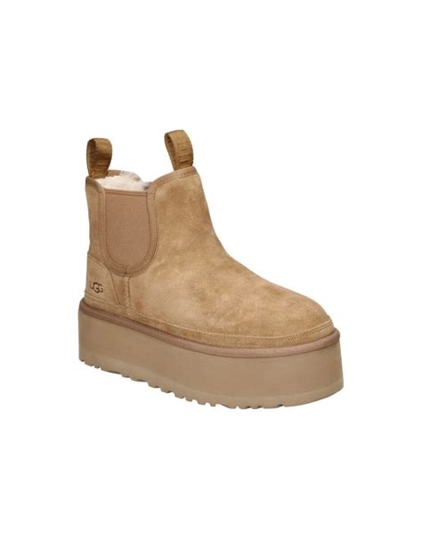 Botines Camel Ugg Neumel Platform Chelsea Para Mujer En Megacalzado